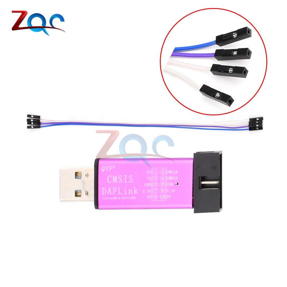 3.3-5V DAPLink Emulator Burner Support For HID Device SWD Download Keil MDK IAR Based On CMSIS ...