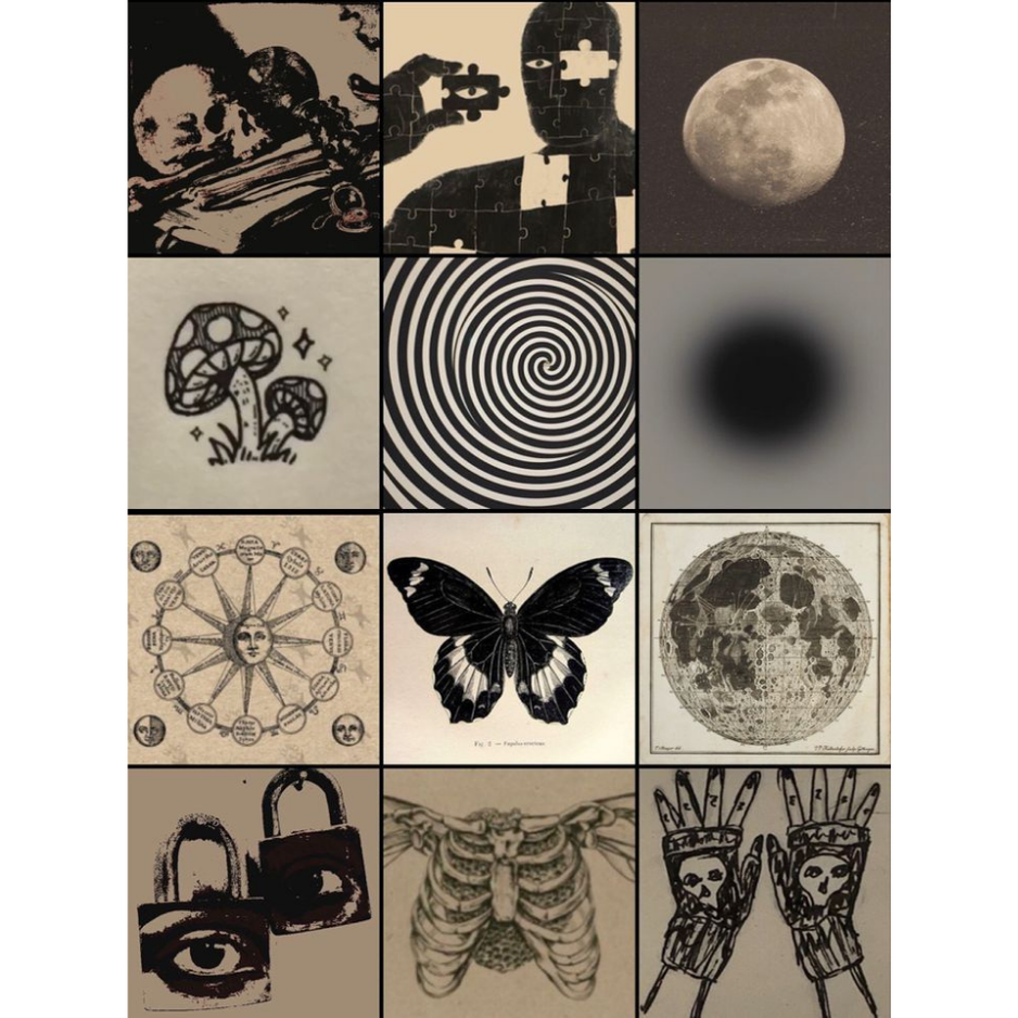 Dark Aesthatic Sticker set, vintage stickers, Depressing dark sicker ...