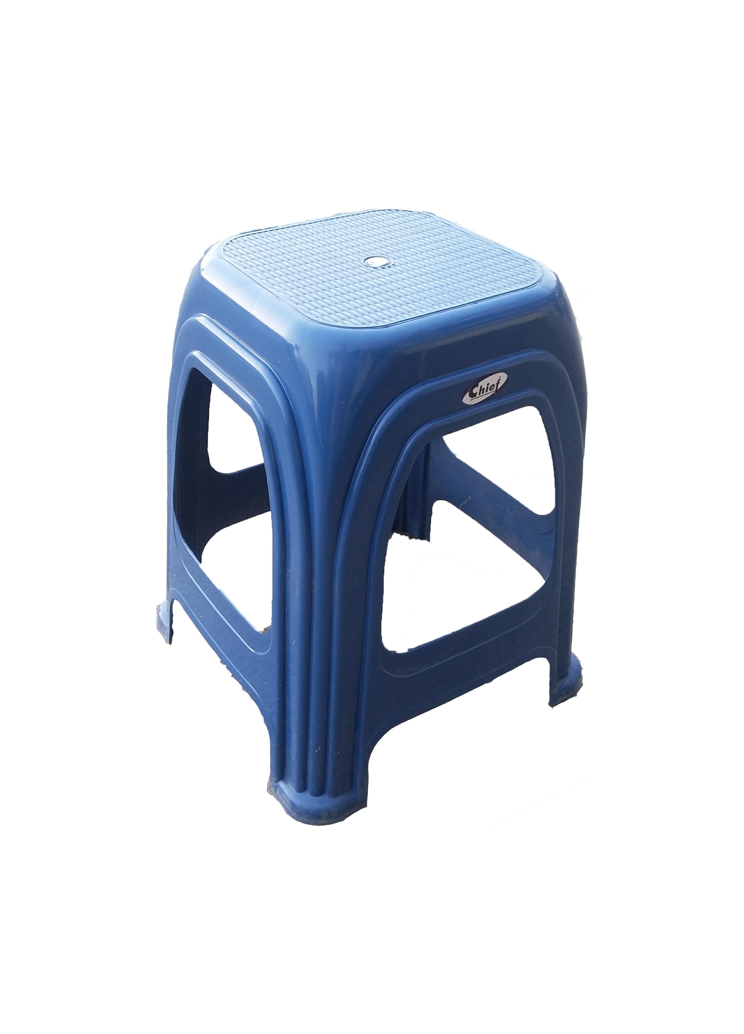 Chief Full Plastic Stool - Blue | Daraz.pk