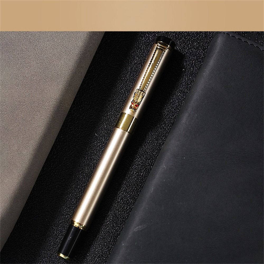 Office Writing Supplies Student Frosted Black Dragon Fountain Pen Writing Pen Business Ink Pen ...