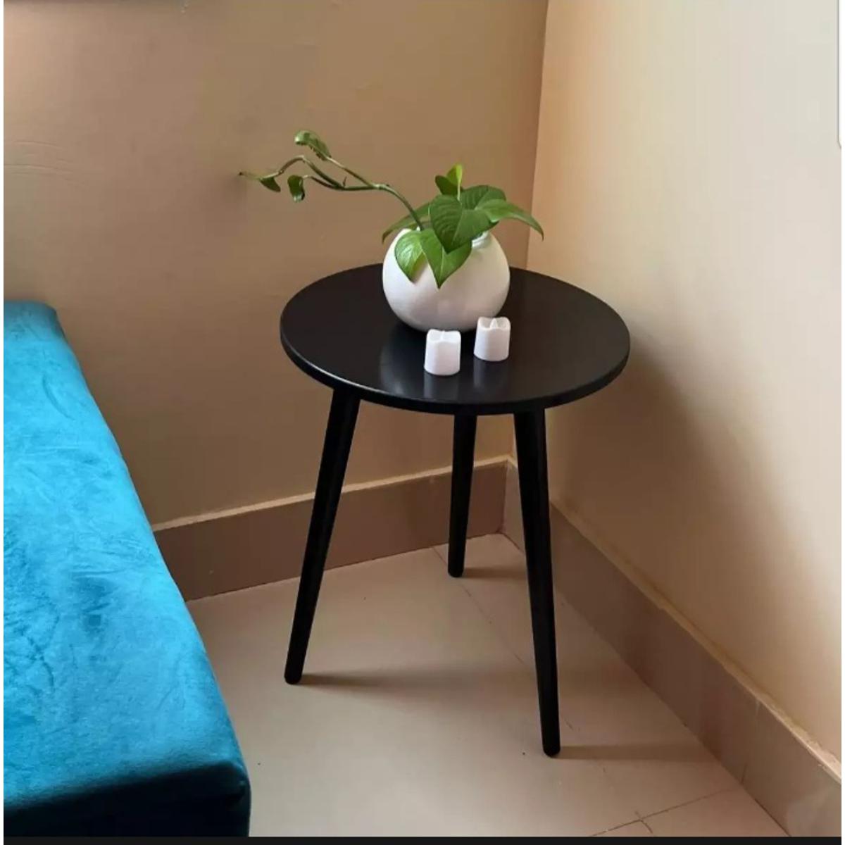 Side Table , Haton Table , Black Round Table | Daraz.pk