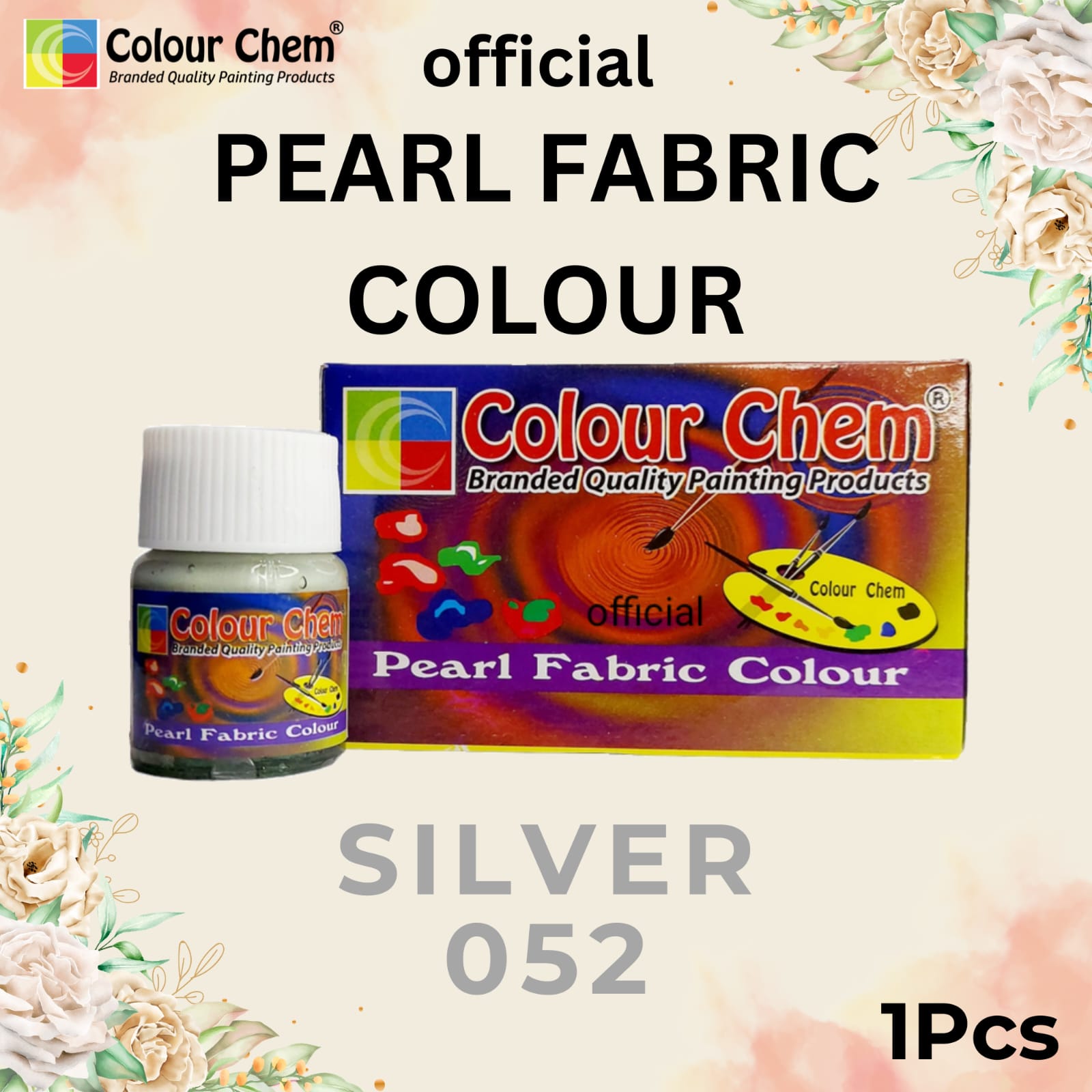 1Pc Colour Chem Official Pearl Fabric Paints – Glossy & Shiny Colors ...