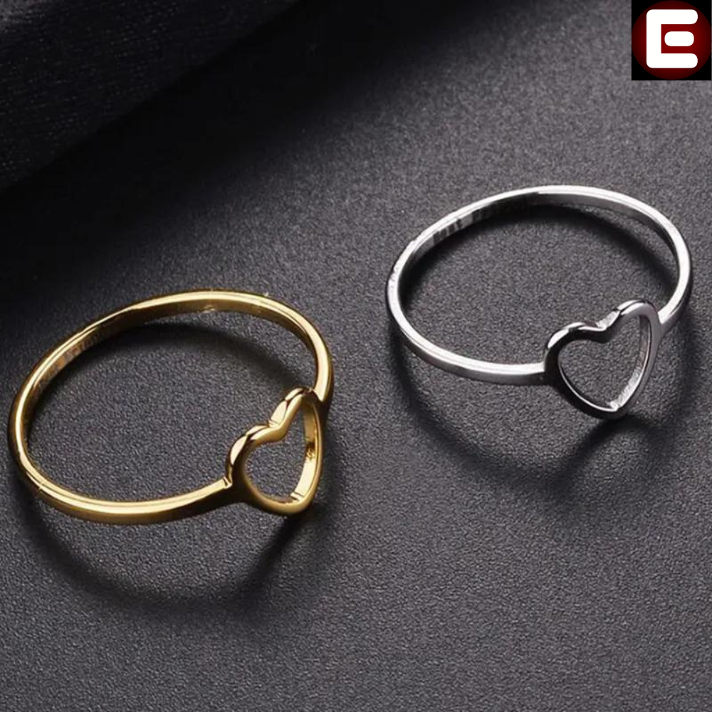 Empiron Cherished Love Adorned Heart Ring For Girls | Daraz.pk