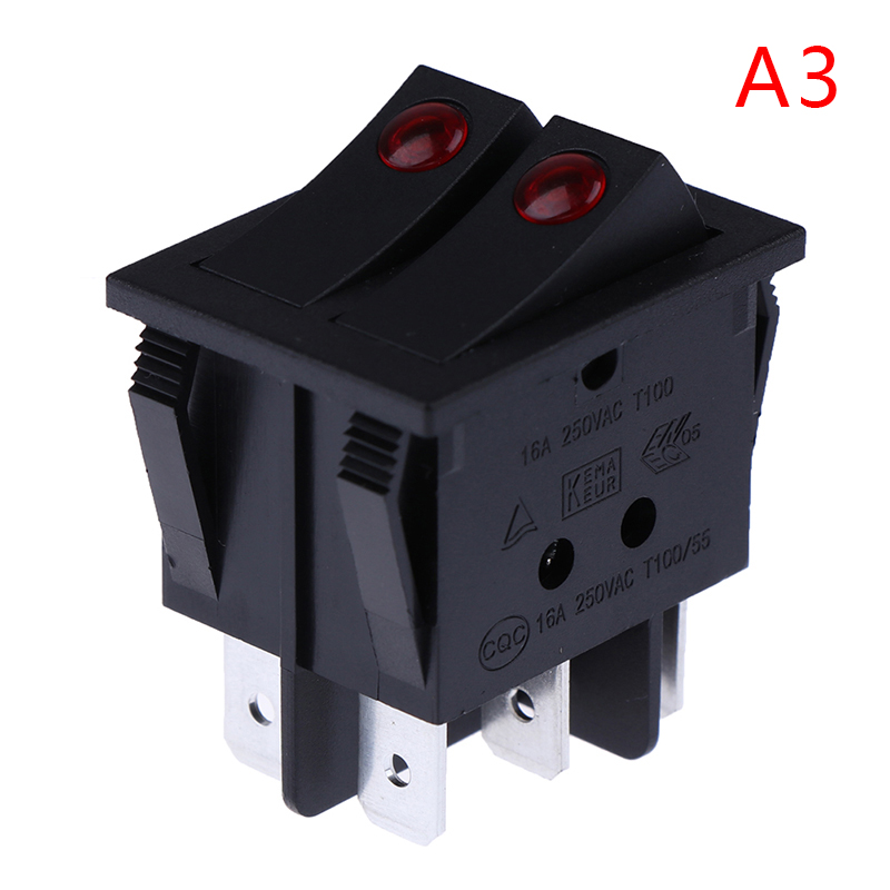 New Double Button Switch Rocker Switch for Warmer Oil Heater with Light ...