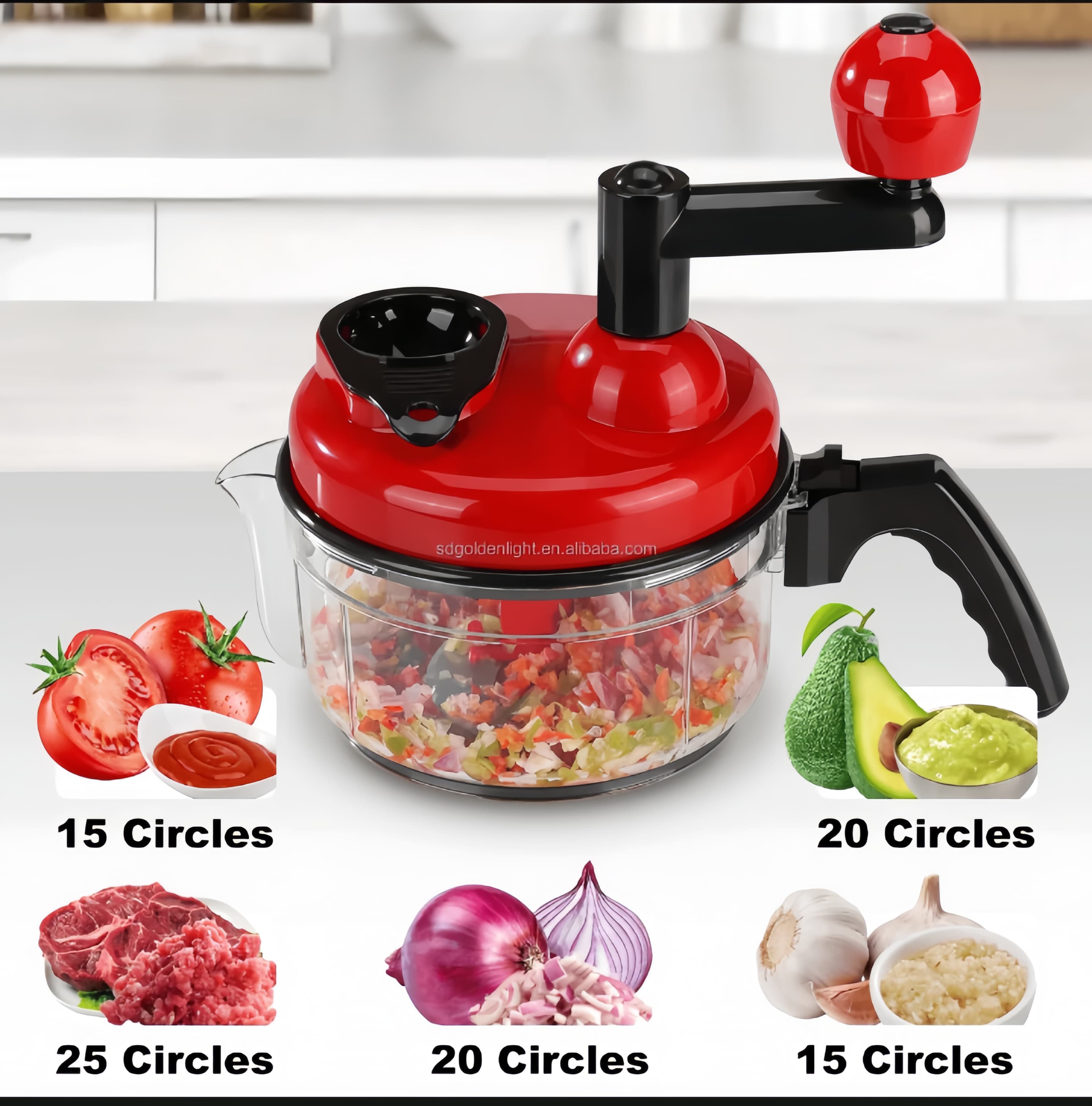 Quick Chopper Vegetable - Onion Chopper - Kachomer Salad Machine manual ...