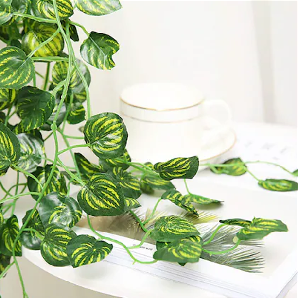 8 Feet Long approx Artificial Money Plant Leaf Bail Garland For Home ...