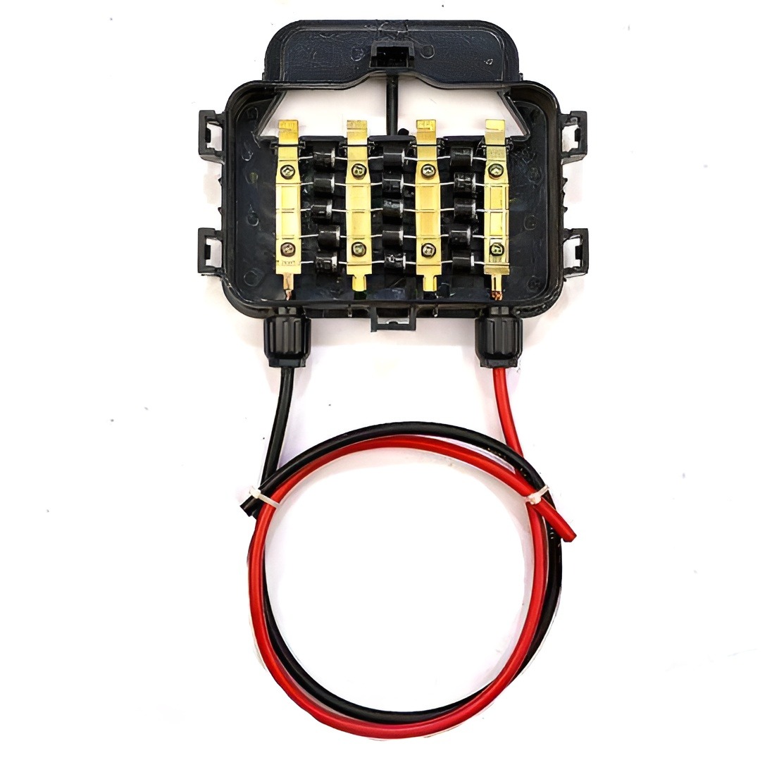 IP67 Waterproof PV Solar Panel Diode Junction Box 4 Lane DC 15A 1000V ...