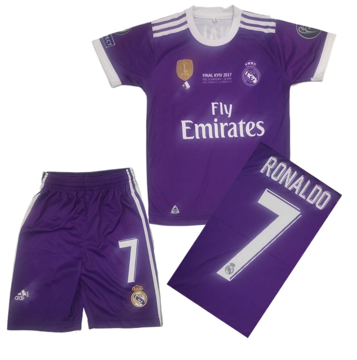 Ronaldo real madrid football soccer Full Kit For Kids | | Daraz.pk