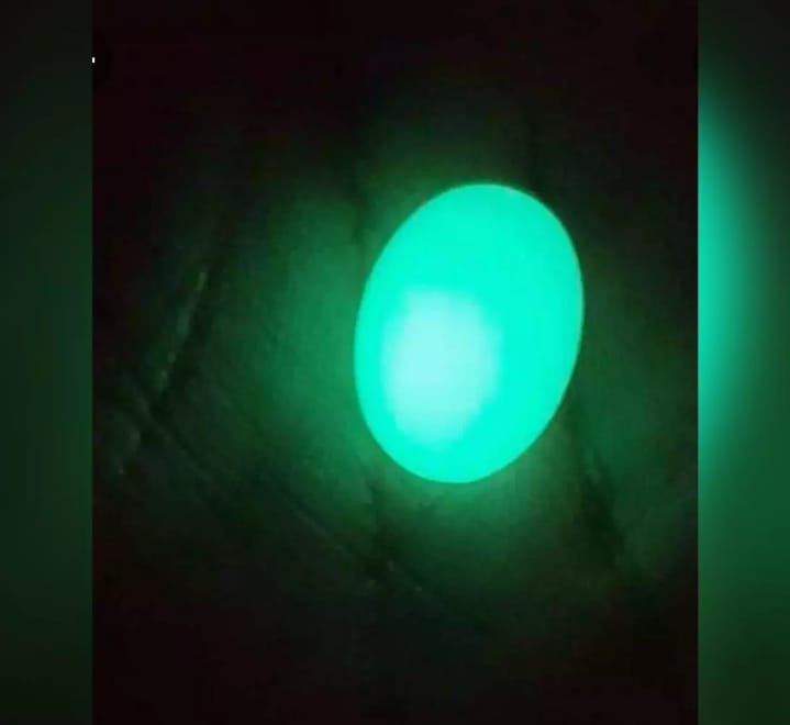 Night Glow Stone / Glow in Darkness Garden / Night Glowing Ring Stone 2 ...