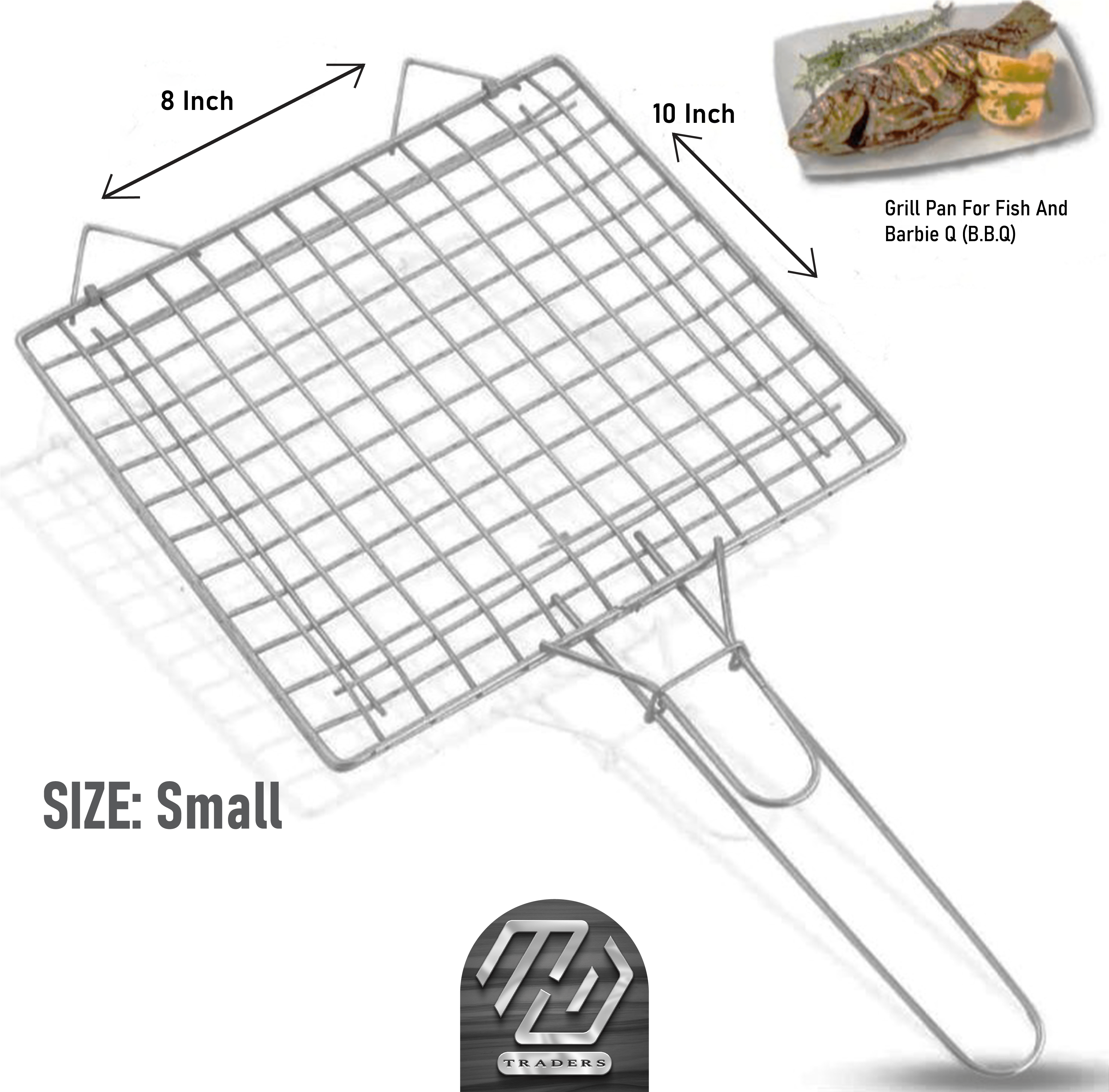 Bar B Q Stainless Steel Hand Grill For Fish and Chicken Meat Grill ...