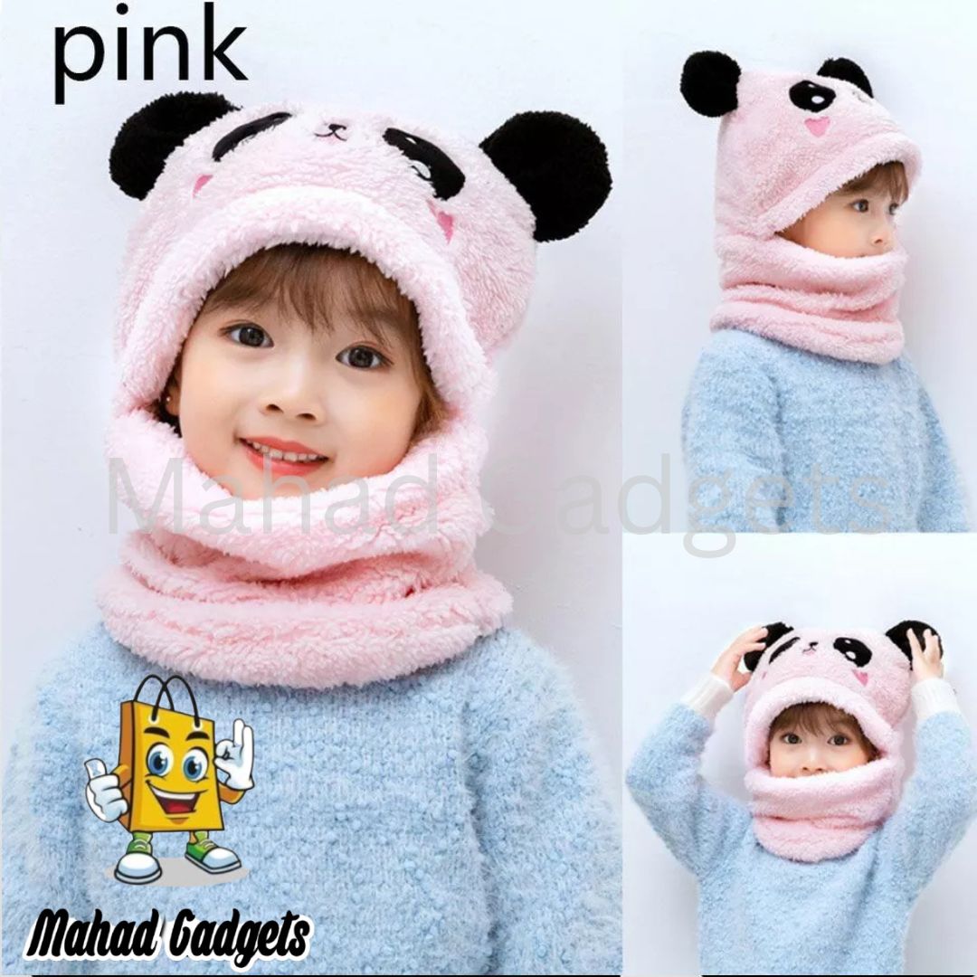 Beanie Cap Neck Warmer Beanie| Wool Caps For Kids Winter Thicken Warm ...