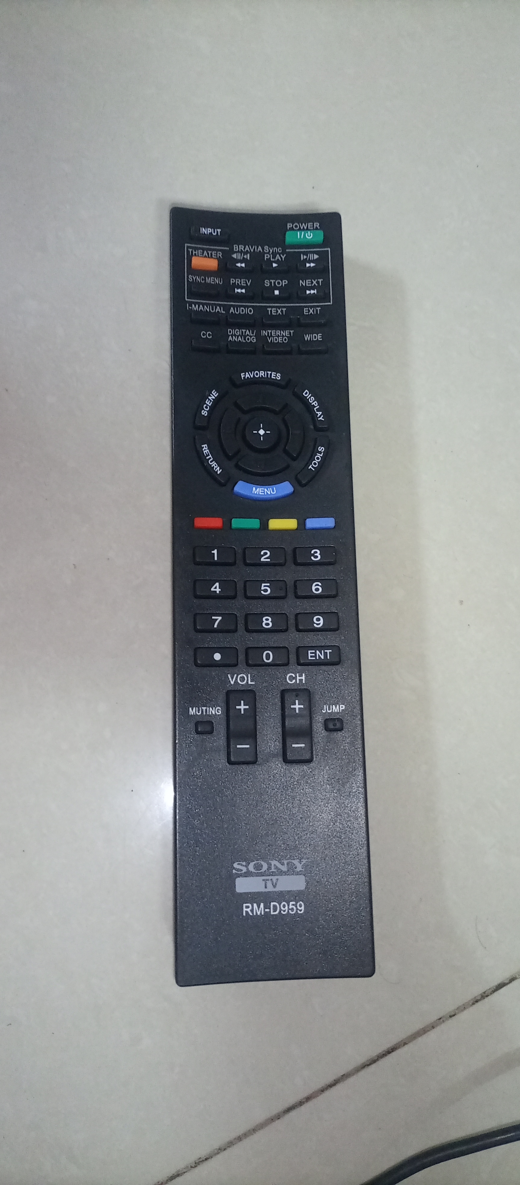 Sony LED/LCD Universal Remote Control RM-D959 Work All Models Sony Bravia | Daraz.pk