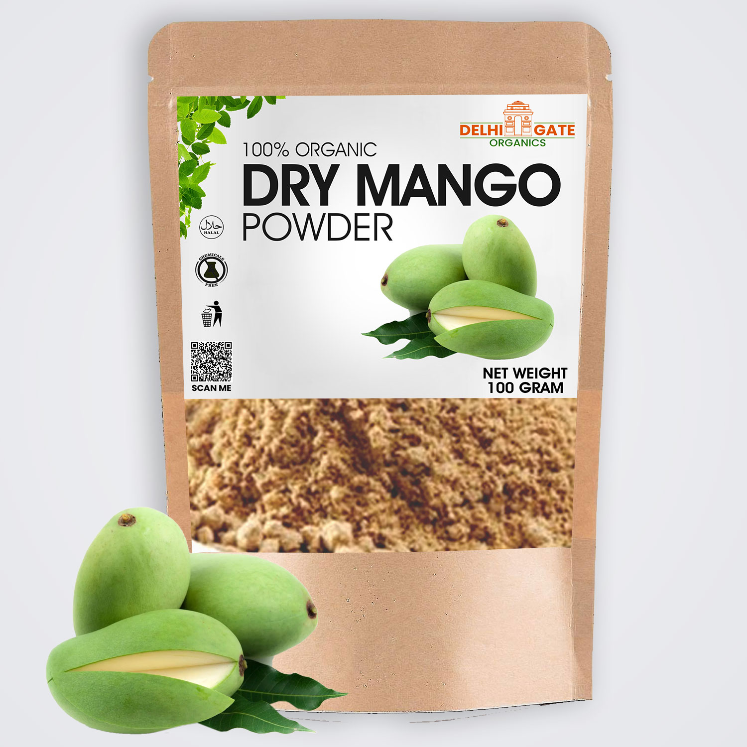 Dry Mango Powder Aamchoor/ Amchor Powder Khatai Powder- 100 Grams ...