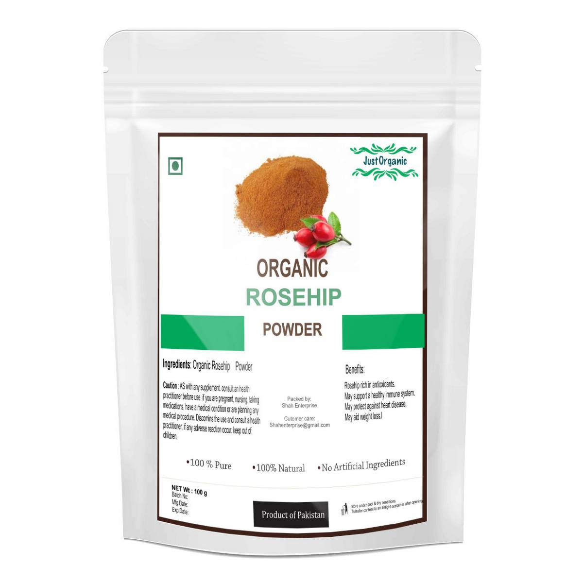 Organic Rose Hip Powder 100 gm | Daraz.pk