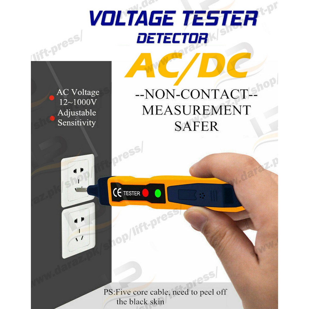 Electric Beep Tester and Voltage Tester, AC Detector With Low Power ...