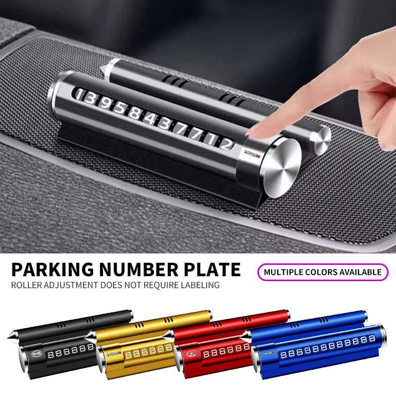 Car Temporary Stop Sign Parking Card Telephone Number Card Plate For ...