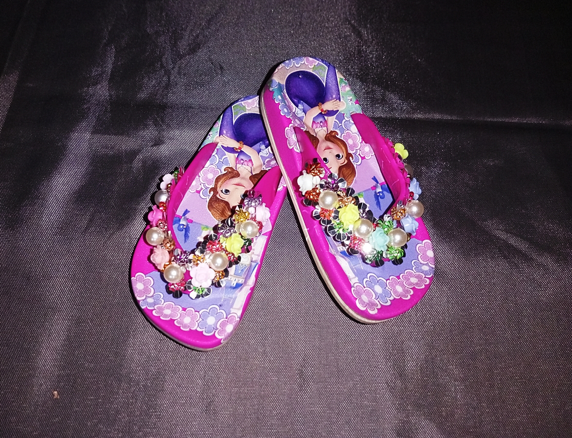 FlipFlopers Shoe Slippers for Toddler Girls - Kids Girls Flat Slipper ...