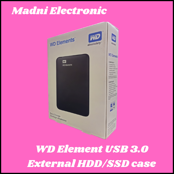WD Elements USB 3.0 Hard Disk Enclosure - 2.5 Inch SATA External Case ...