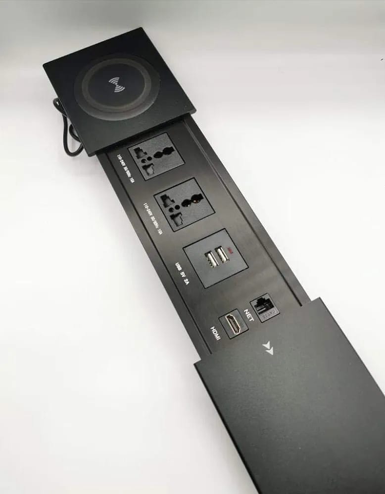 Conference Table Pop Up Floor Box for Office, Pop-up Sliding Technology ...