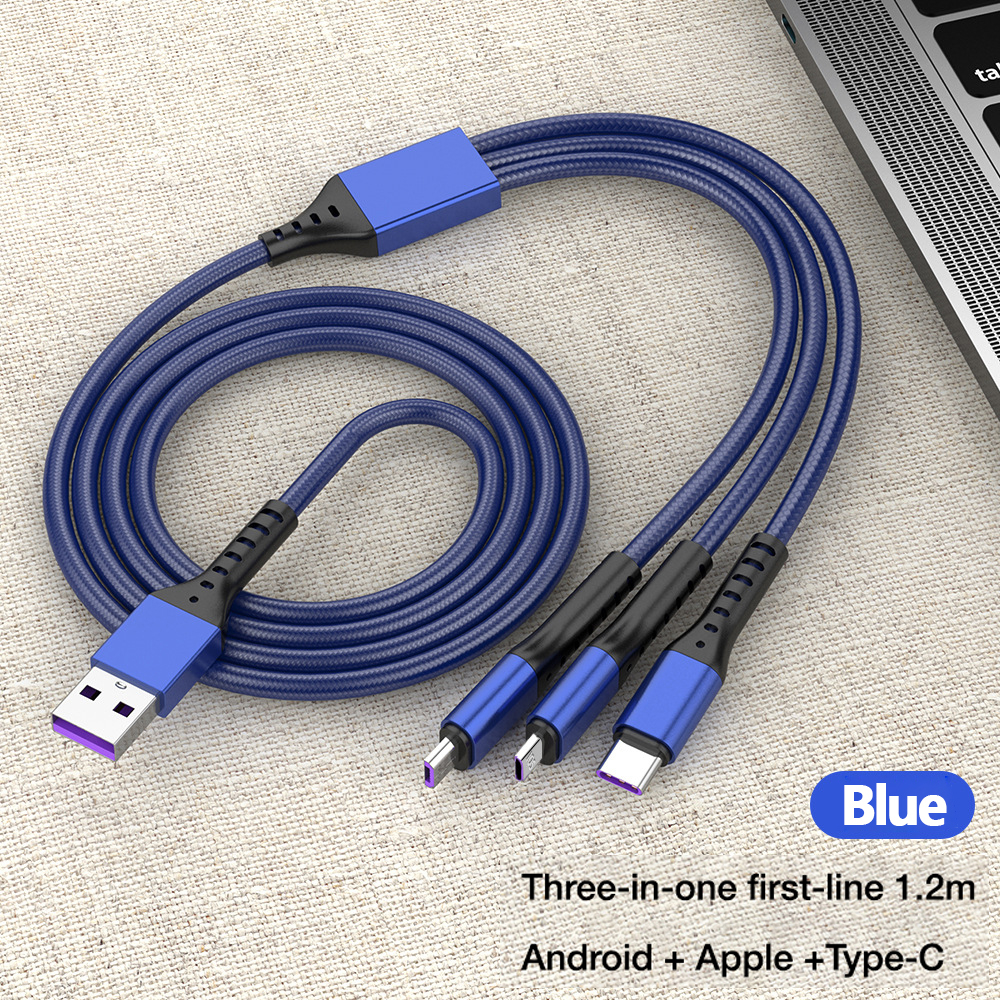 Android / Type C / i phone 3 In 1 Charging Cable - 3A Charging Cable ...