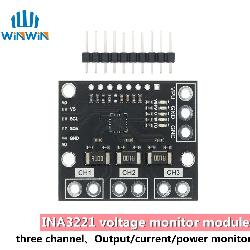 INA3221 Triple-Channel Module, High-Side Measurement, Shunt and Bus Voltage Monitor with I 2C ...