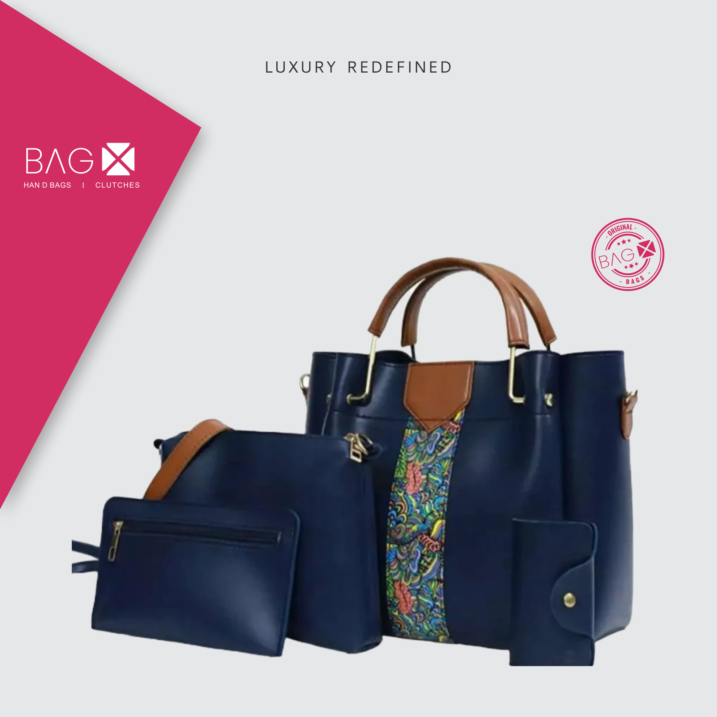 Bag X Luxury 4Pcs Hand bags for Woman and girls | Daraz.pk