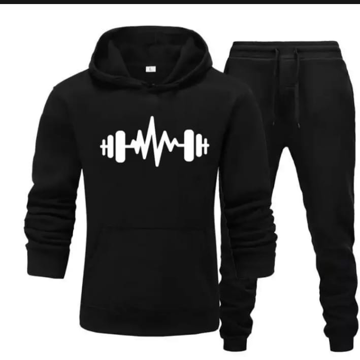 Tracksuit 5 Different Colors GYM Printed Fleece Pullover Kangroo Hoodie ...