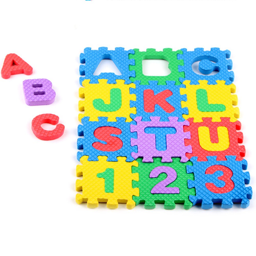 ABC Toy Block Mat Alphabets and Numbers Early Learning Toy Play Foam ...