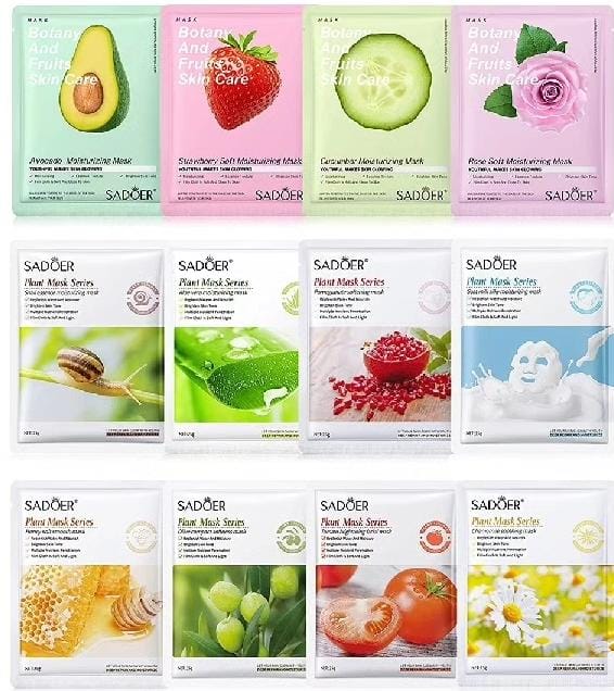 Pack of Sheet mask 5/10/15/20 Moisturizing Facial Sheet Mask Hydrating ...