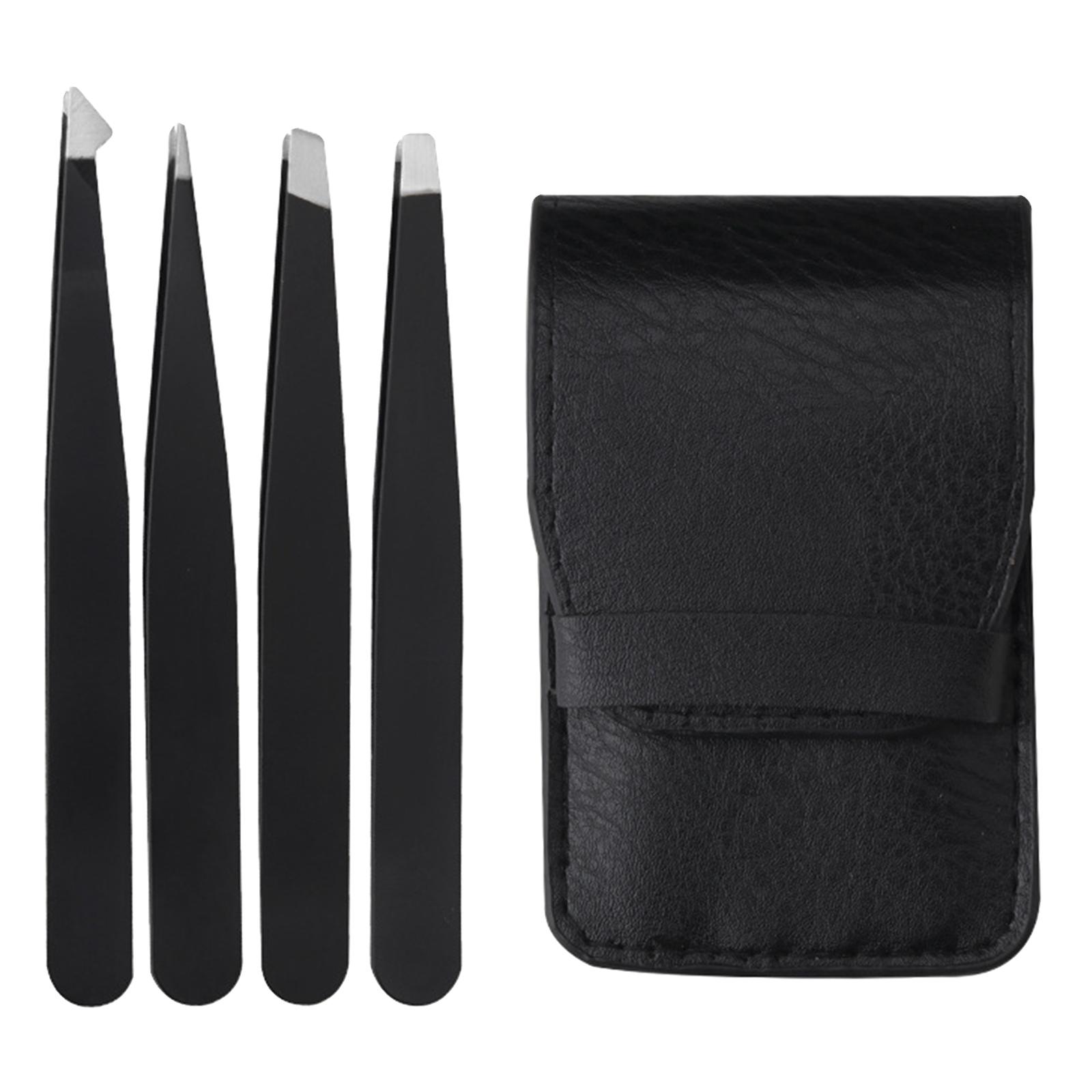 Fine Hairs Puller Stainless Steel Professional 4 in1 Slanted Black ...