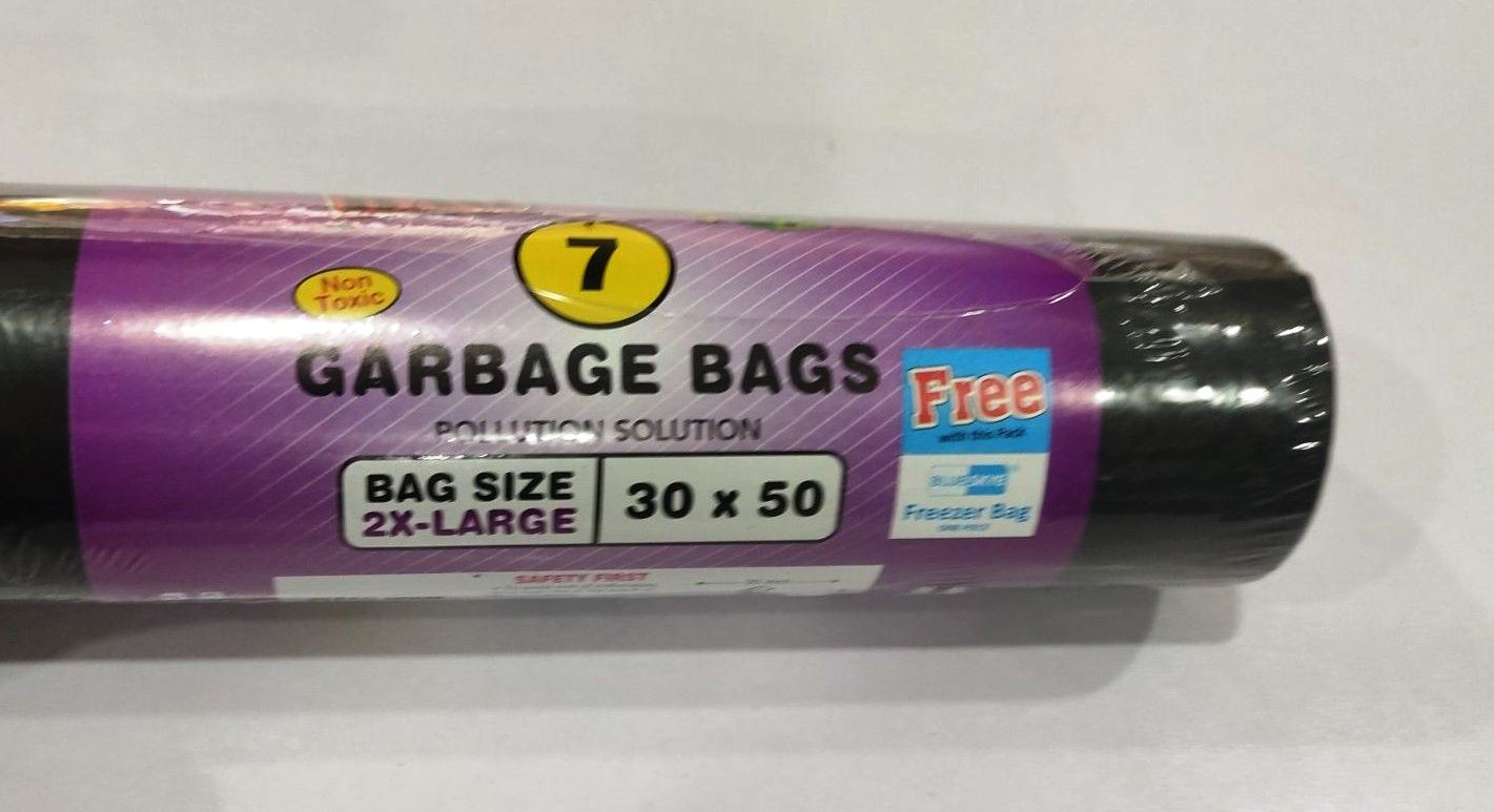Garbage Bags For Dustbin Pack Of 7 30 X 50 Inch / Garbage Bag (1 Roll ...