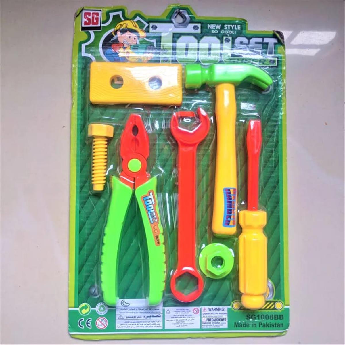 Super Tool Set, Plastic Toy Tool Kit Set For Kids | Daraz.pk