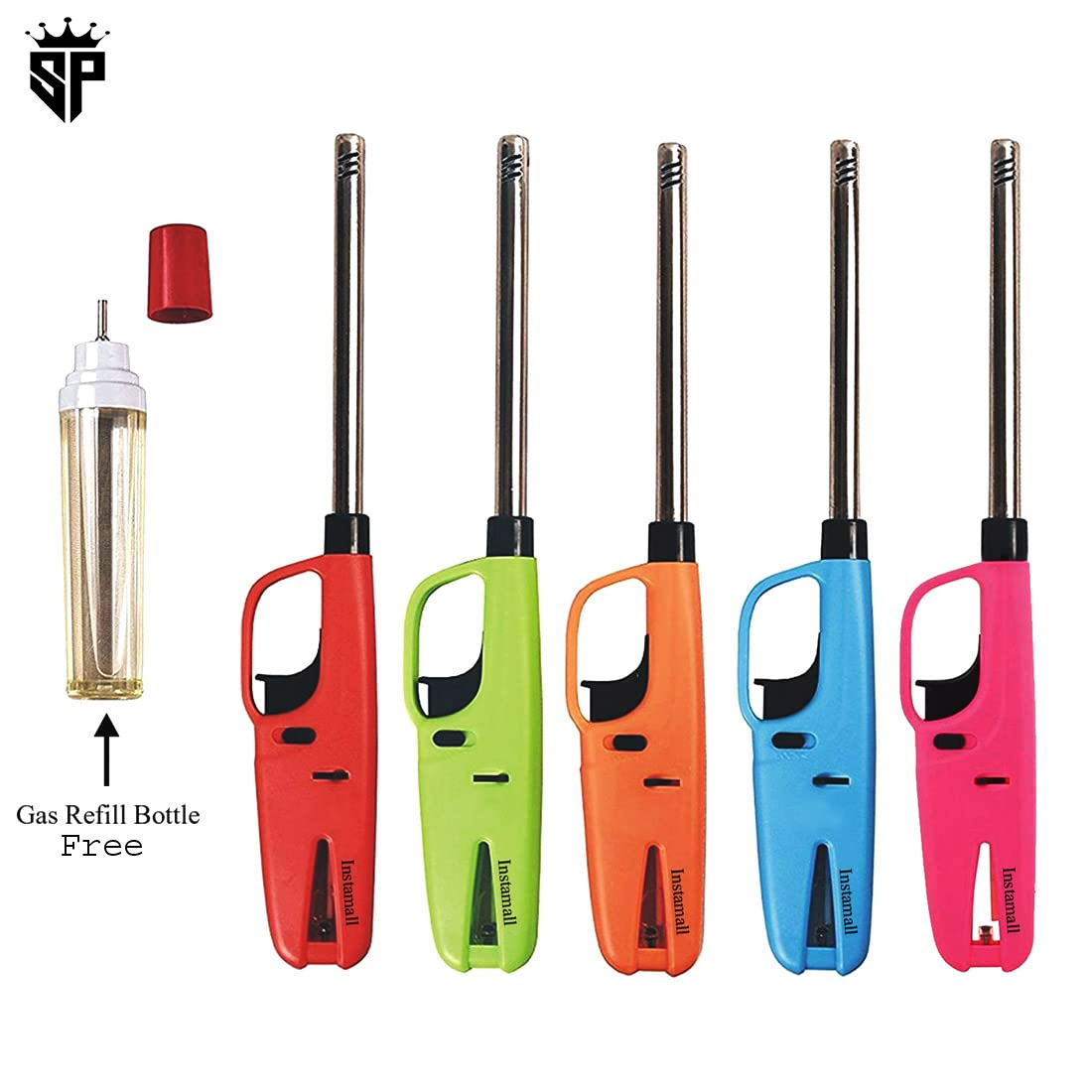SP Dealz Plastic Adjustable Flame Kitchen Gas Lighter, Refillable with ...