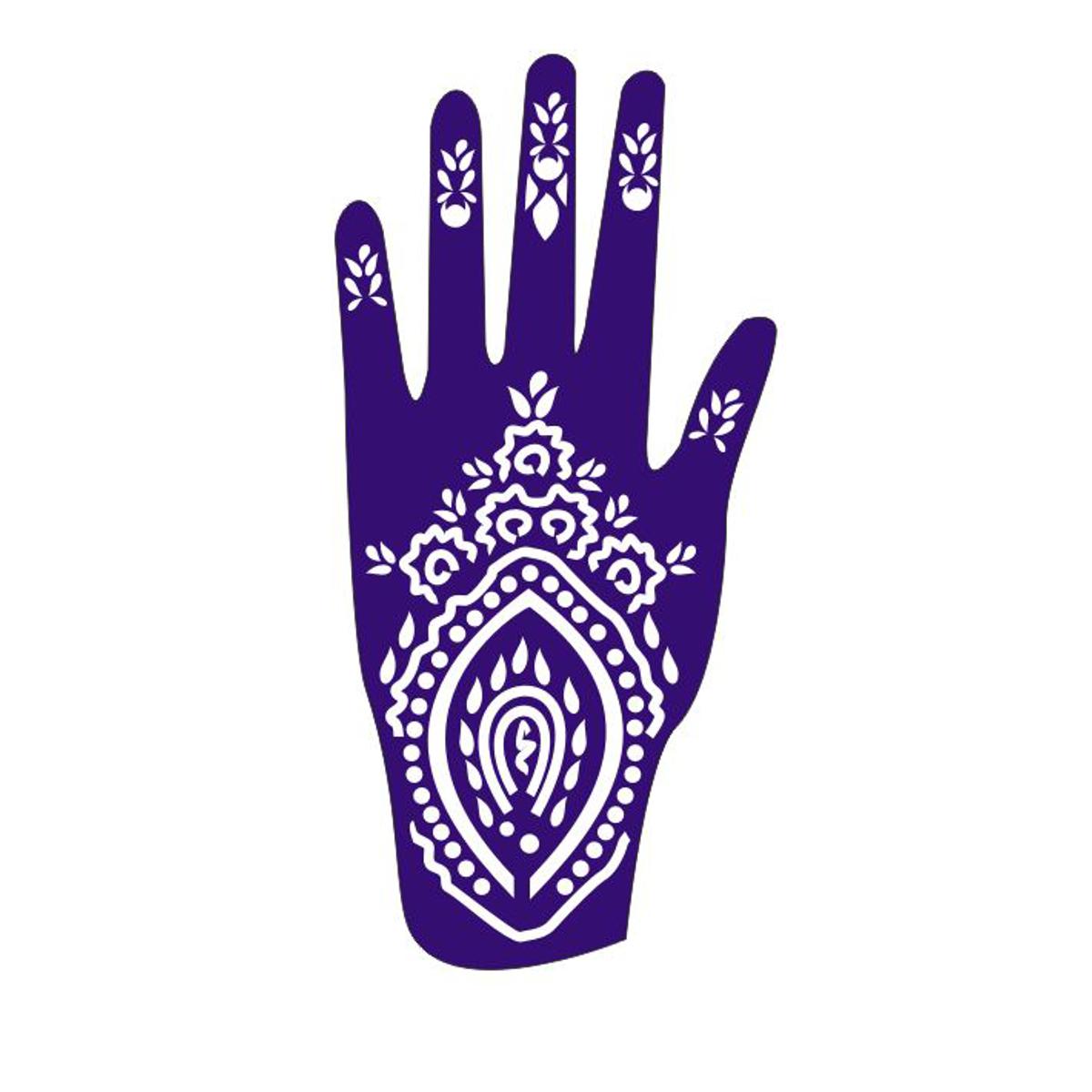Mehandi sticker, Henna sticker, Henna stencils, Mehndi design, Mehndi ...