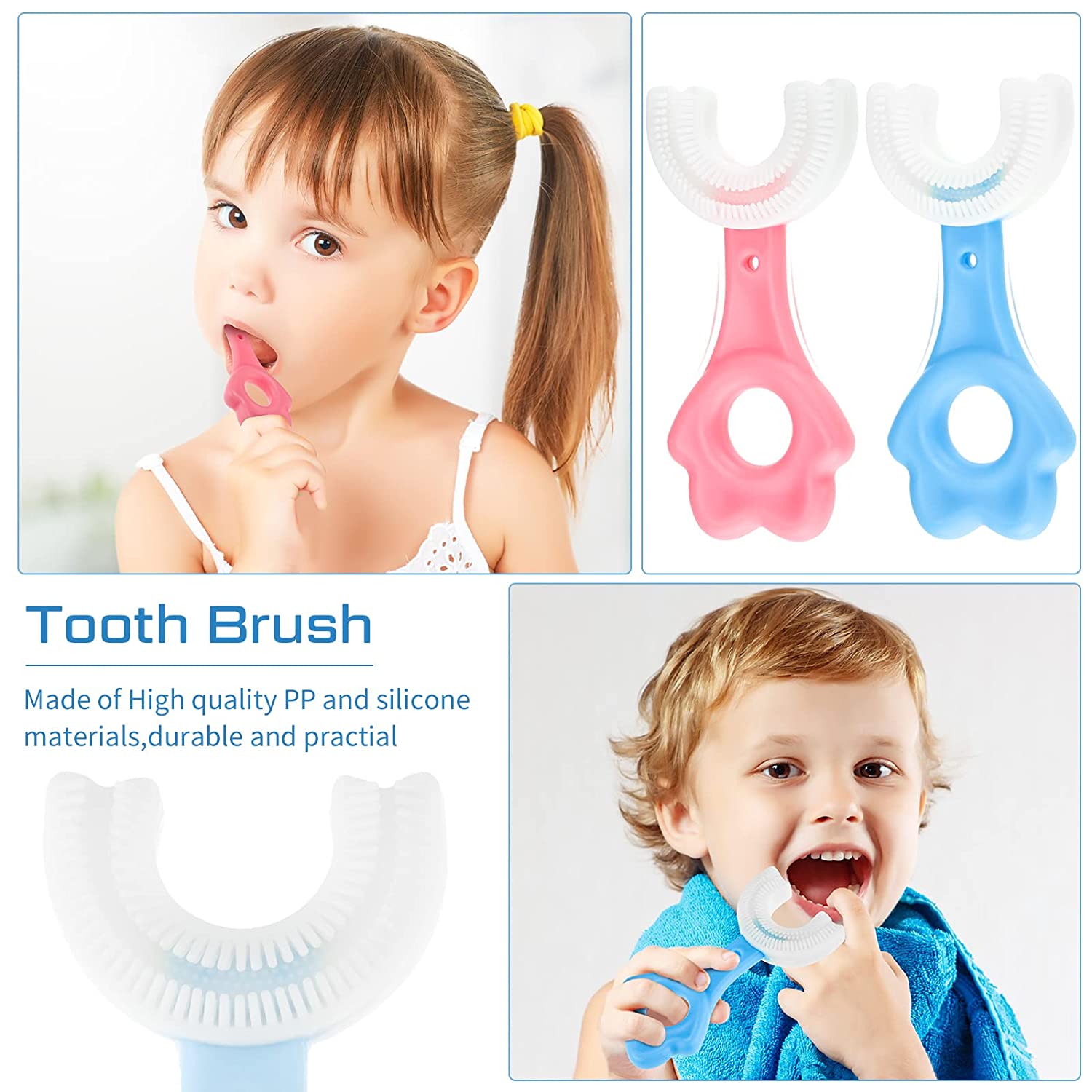 U Shaped Toothbrush For Kids, Teeth Whitening 無料サンプルOK