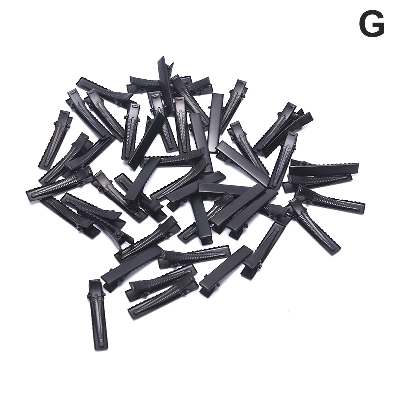50PC Silver Tone Metal Alligator Clip Crocodile Clamps Spring Clip ...