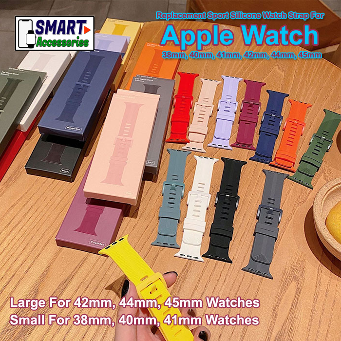Replacement Sport Silicone Watch Band Strap For Appl Watch Series 1 to ...