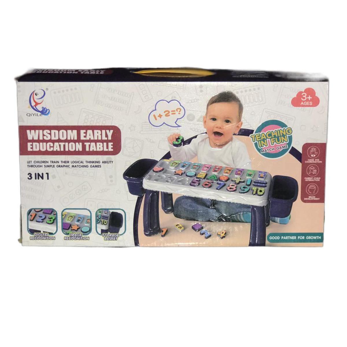 Wisdom Early Education Table for Kids - Learner table - Alphabets Learning - Numbers Learning ...