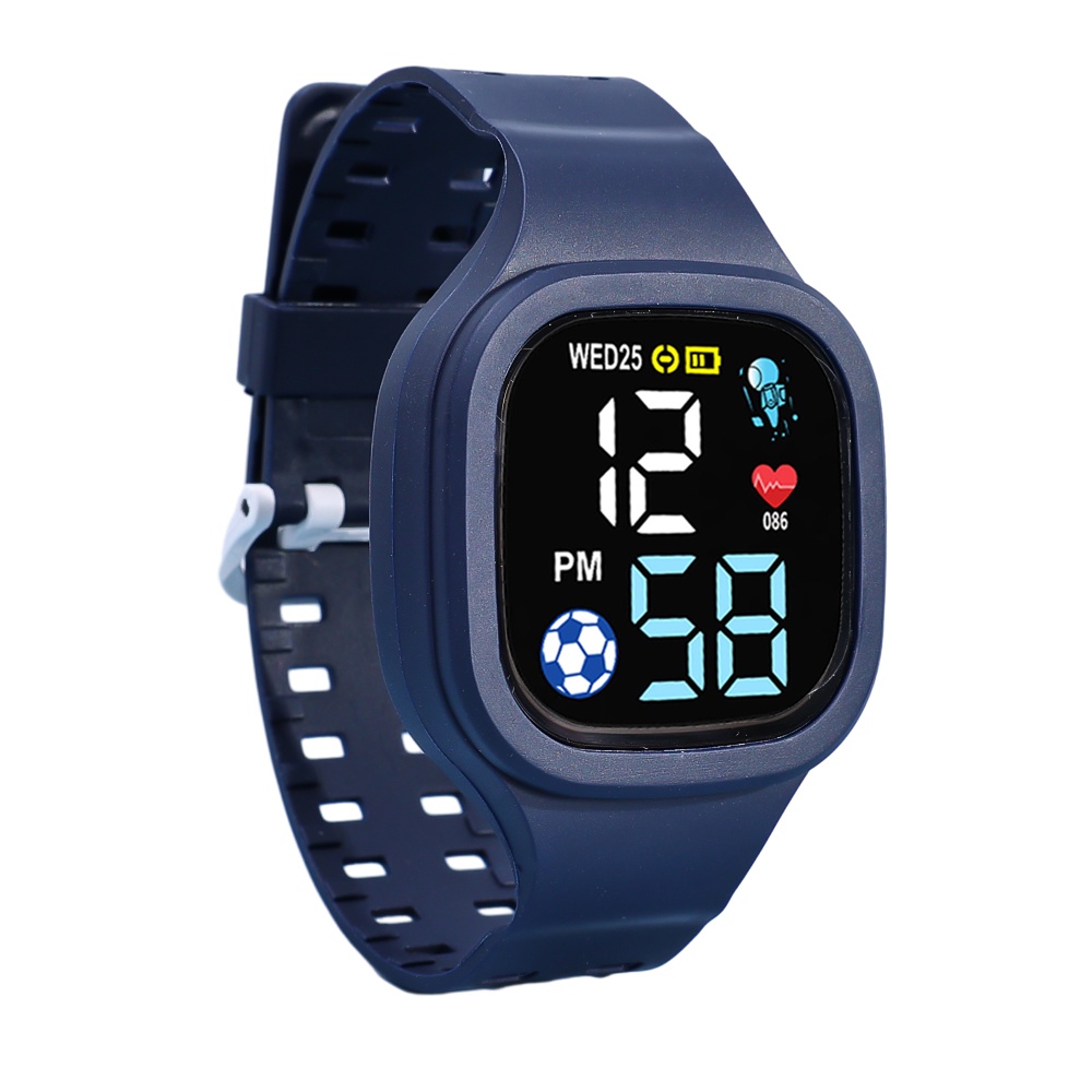 Digital Watch Football Fashion Students Led Luminous Cartoon Waterproof ...