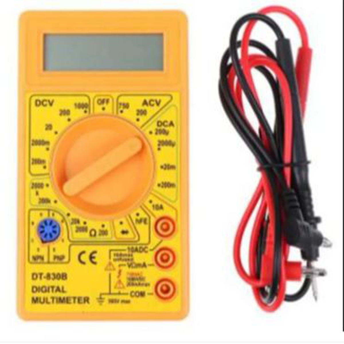 LCD Digital Multimeter DT-830D With meter Ammeter Handheld Tester AC DC ...