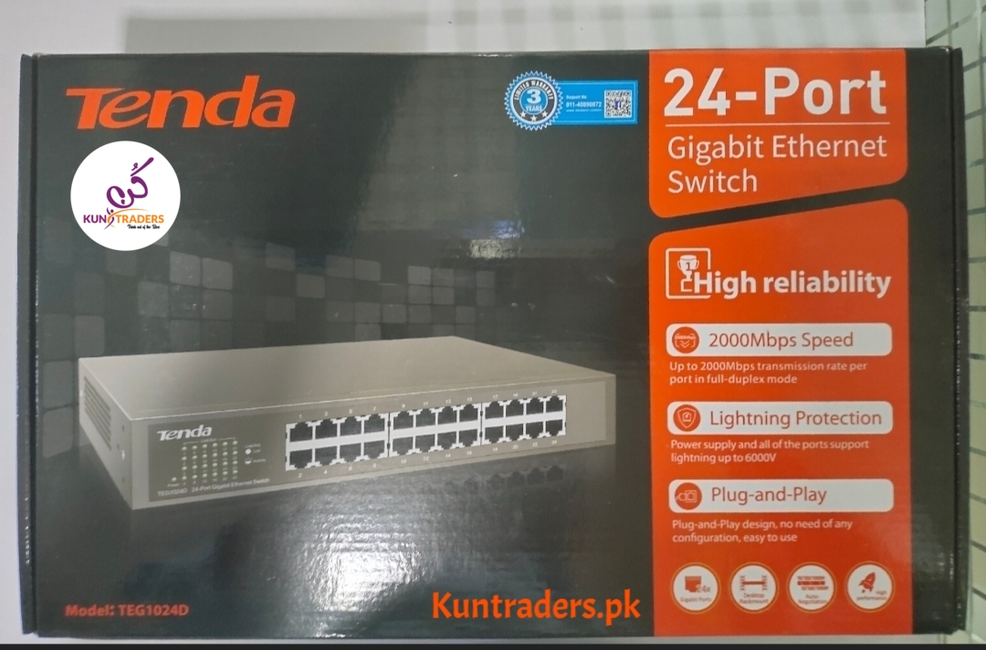 Tenda Teg1024d 24 Ports Gigabit 10 100 1000m Ethernet Switch Daraz Pk
