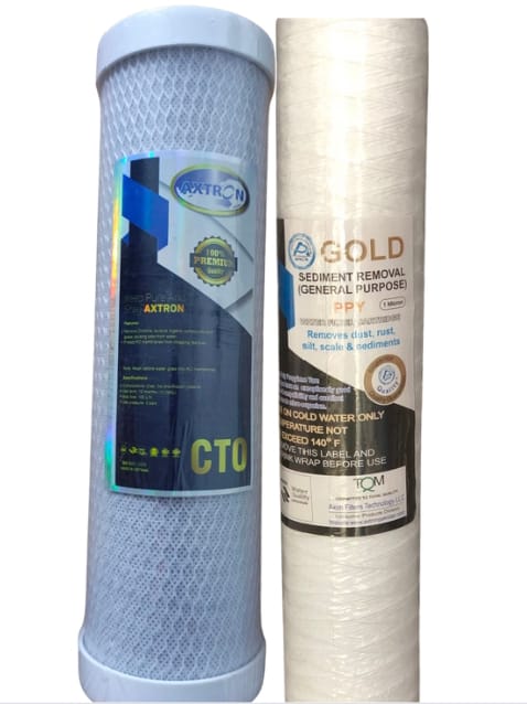 Water Filter Cartridges Set axtron PPY and Axtron CTO cartridge | Daraz.pk