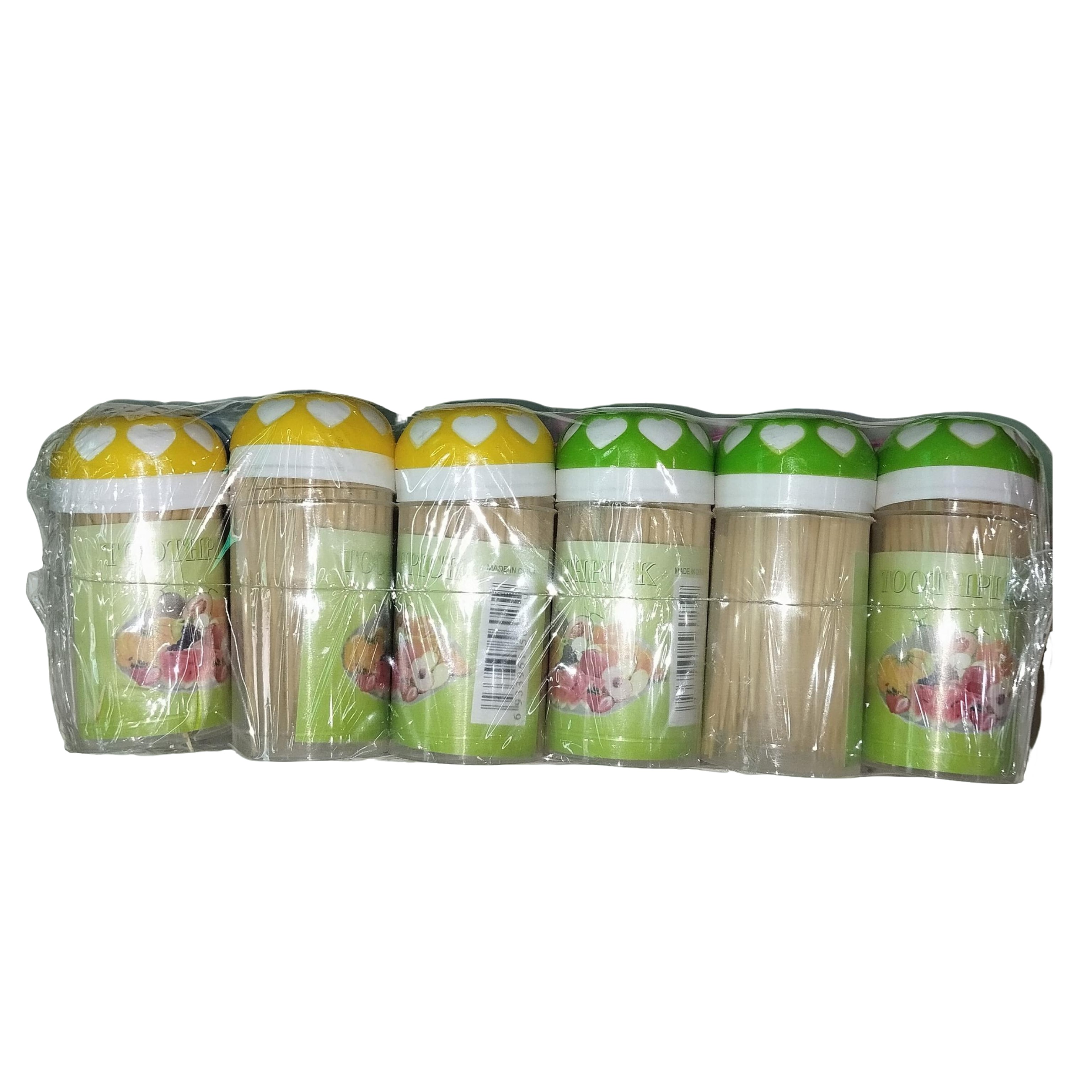 Pack of 2, 3 & 4 Double-Sided Bamboo 180 plus Toothpicks | Sturdy Round ...