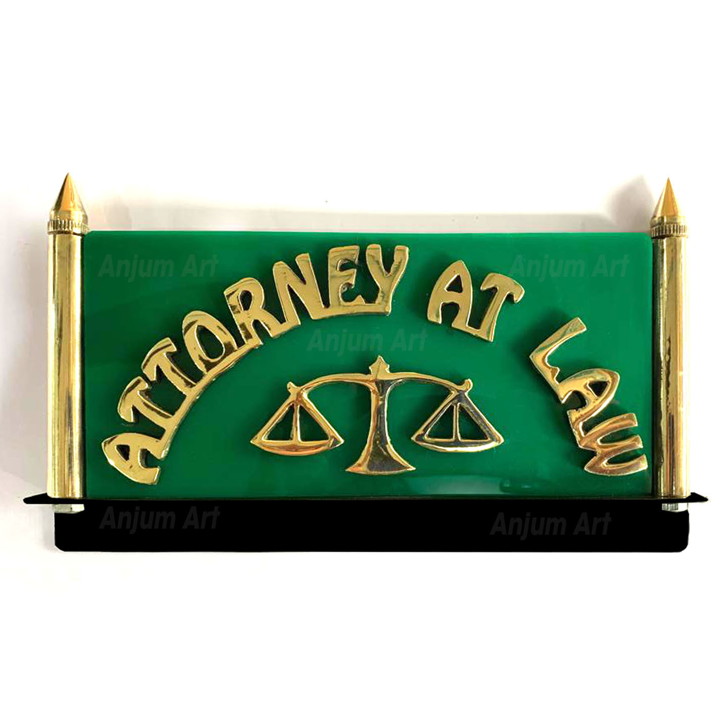 Brass Plate for Front Side of Car | Advocate Brass Plate | Attorney At ...
