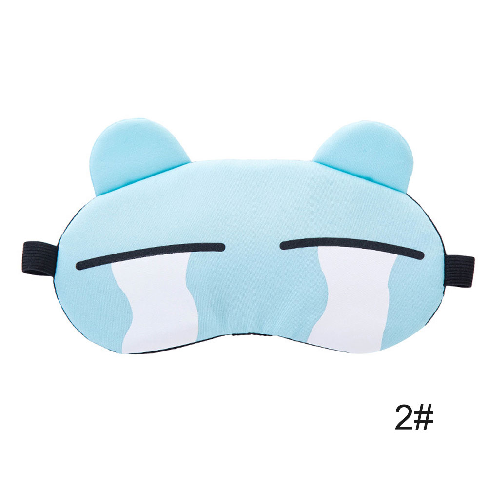 JM Cartoon Expression Eye Mask Funny Sleeping Mask Cover Travel Relax ...