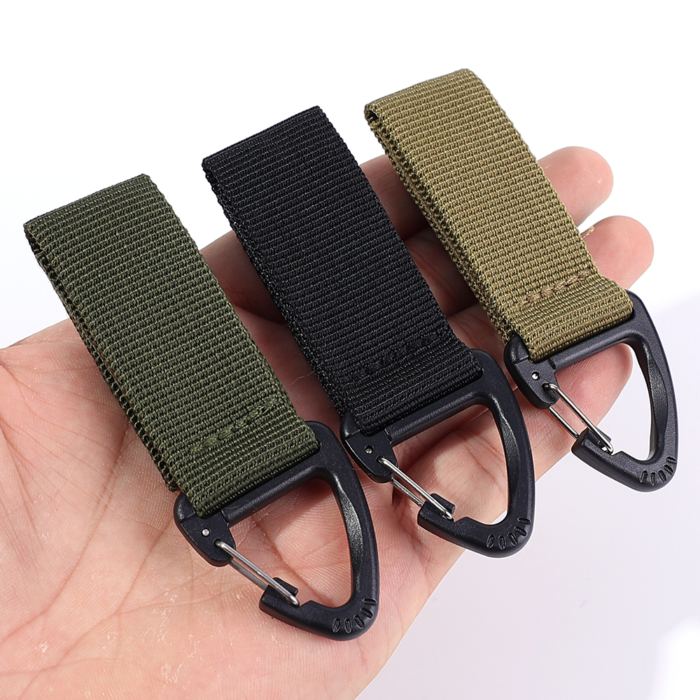 1/3Pcs Nylon Webbing Metal Mountain Buckle Outdoor Sports Solid Color ...