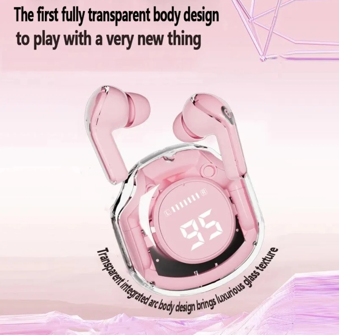 Air 39 Wireless Earbuds - Transparent Bluetooth 5.3 Ear buds with ...