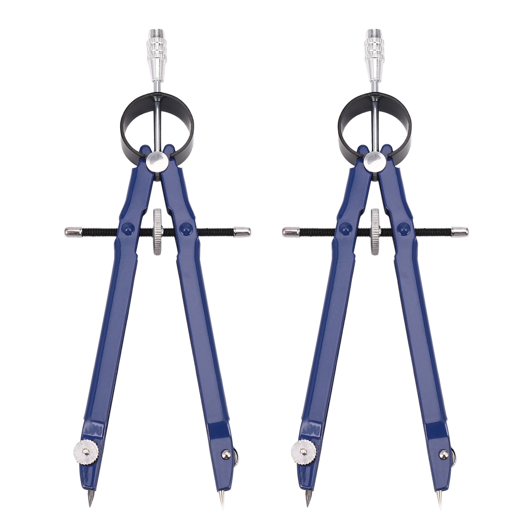 2 Pack Drafting Compass with Lock Math Bow Compass Drawing Metal ...