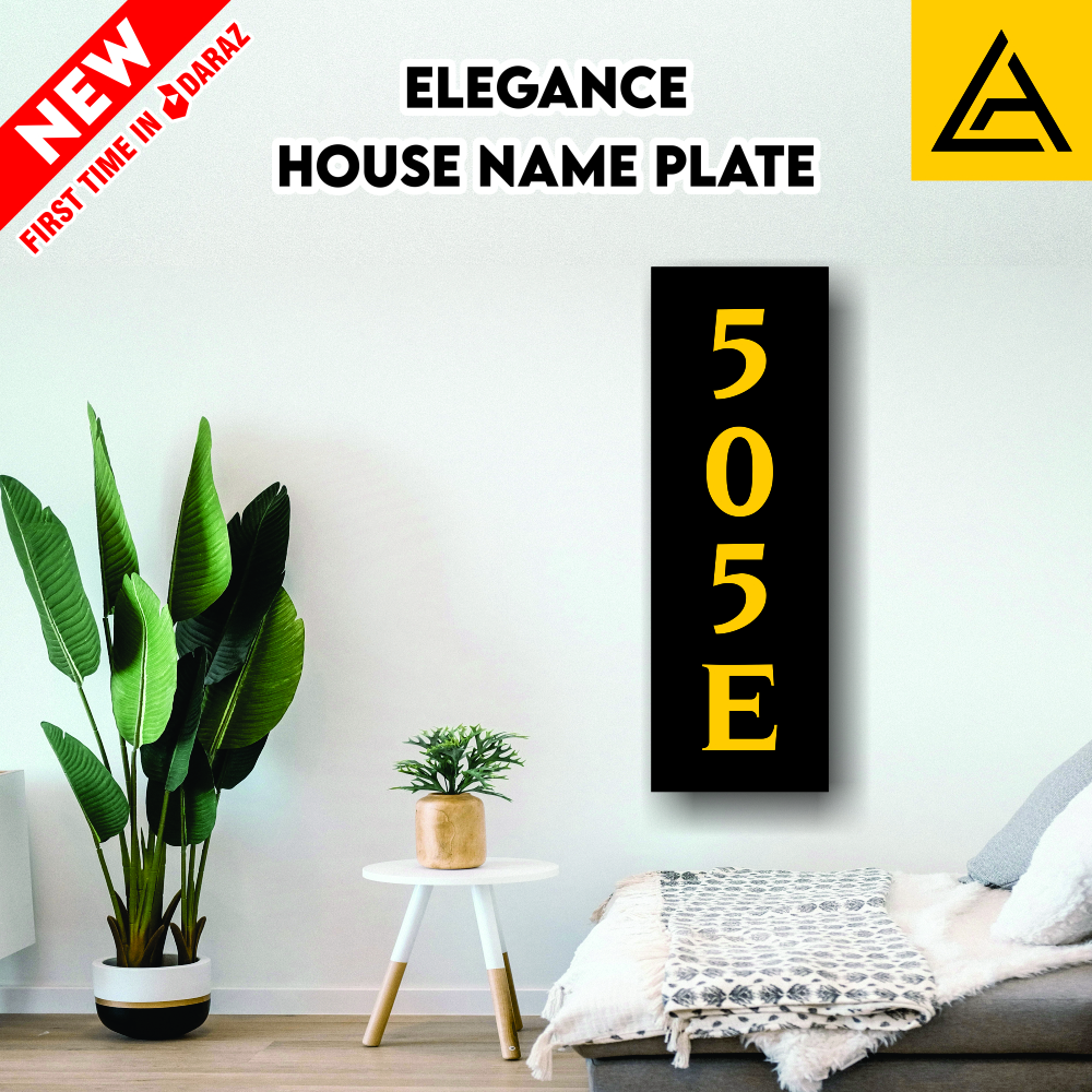 Customise House Name Plate | Elegant Address Plate for Your Home | Daraz.pk