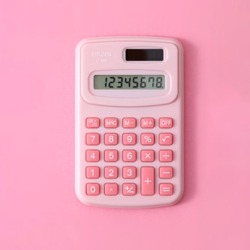 Cute Kawaii Pastel Mini 8-digit Desktop Student Calculator Color ...